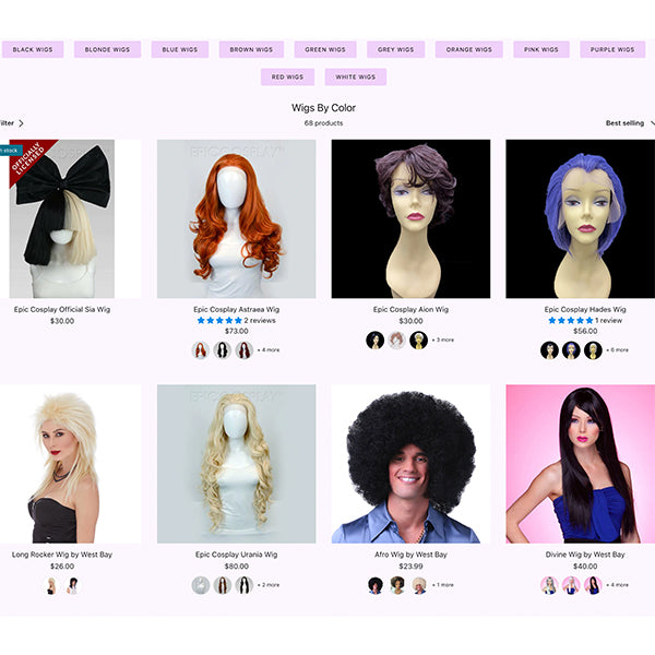 Shop Wigs By Color at Embellish FX