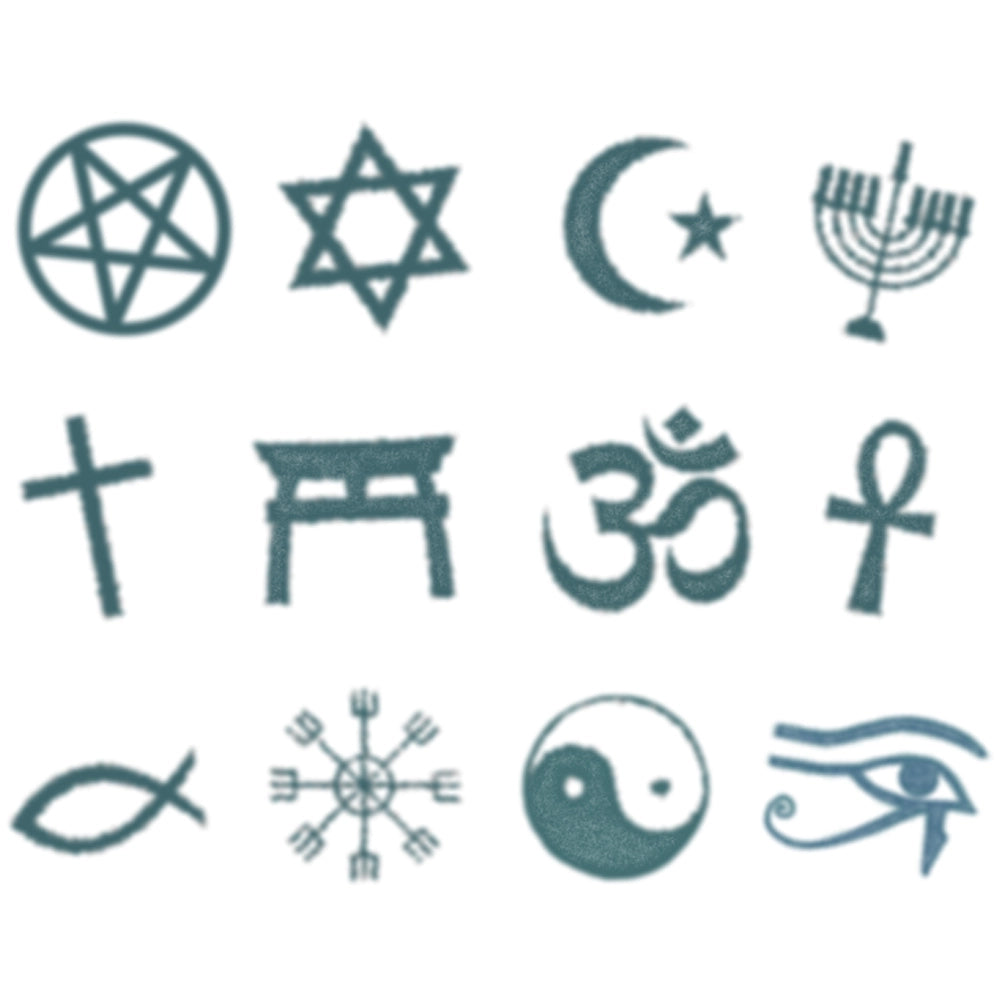 Out Of Kit Religious Icons Flash Sheet Temporary Tattoo | Embellish FX